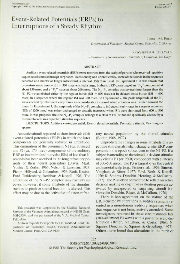 (PDF) Event-Related Potentials (ERP s ) to Interruptions of a Steady Rhythm