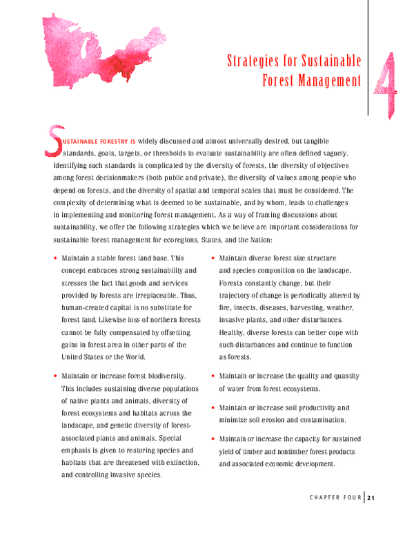 (PDF) Strategies for sustainable forest management