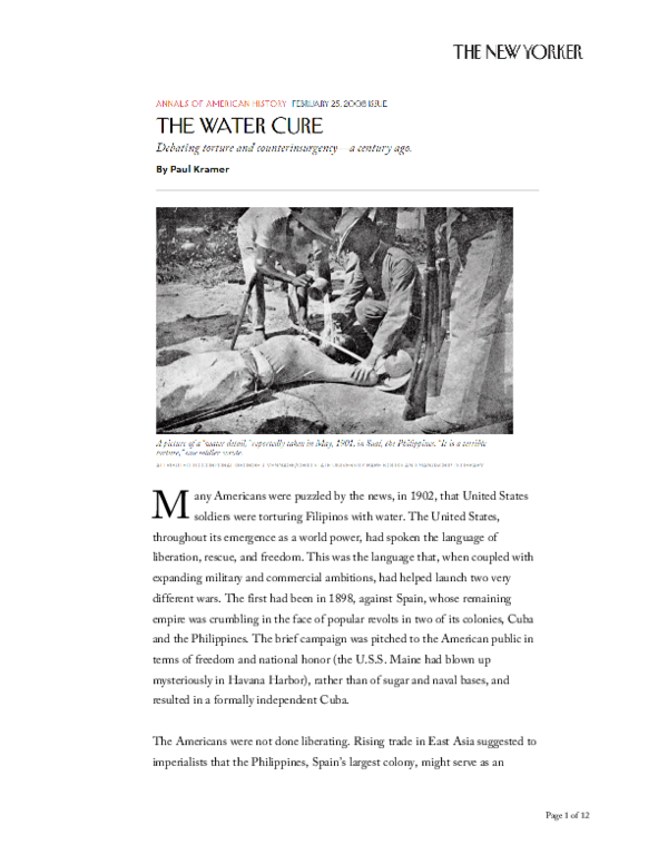 (PDF) The Water Cure