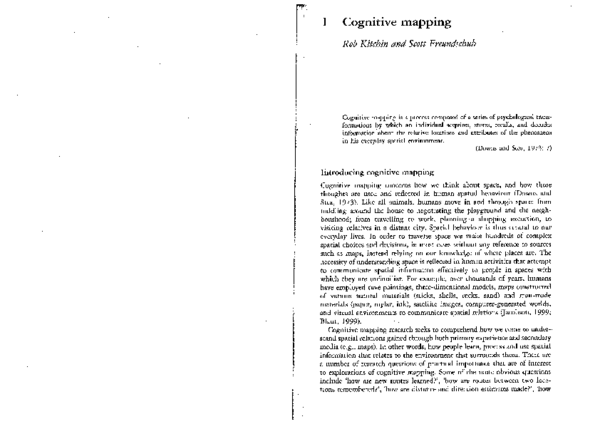 (PDF) Introducing cognitive mapping