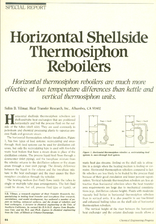 (PDF) Design of horizontal thermosiphon reboilers