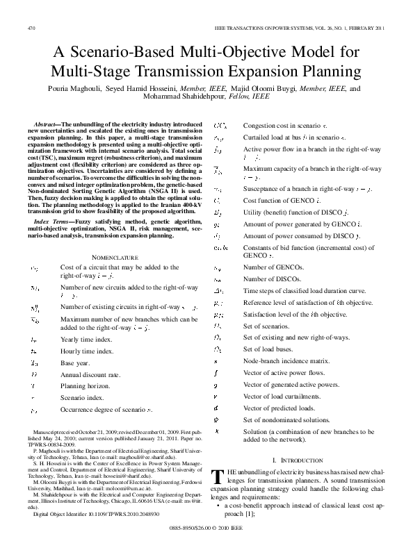 (PDF) A Scenario-Based Multi-Objective Model for MultiStage ...