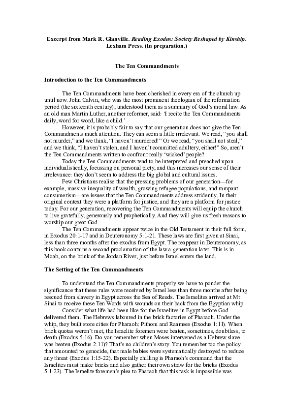 10 commandments today's society