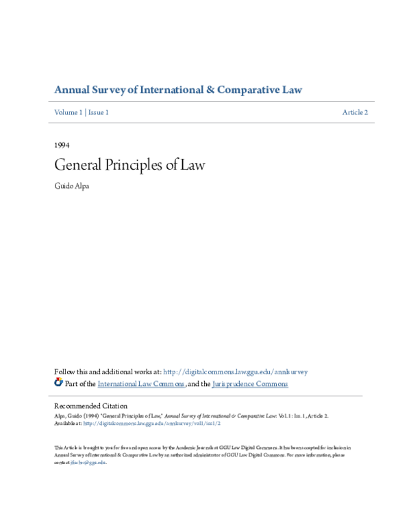 (PDF) General Principles of Law