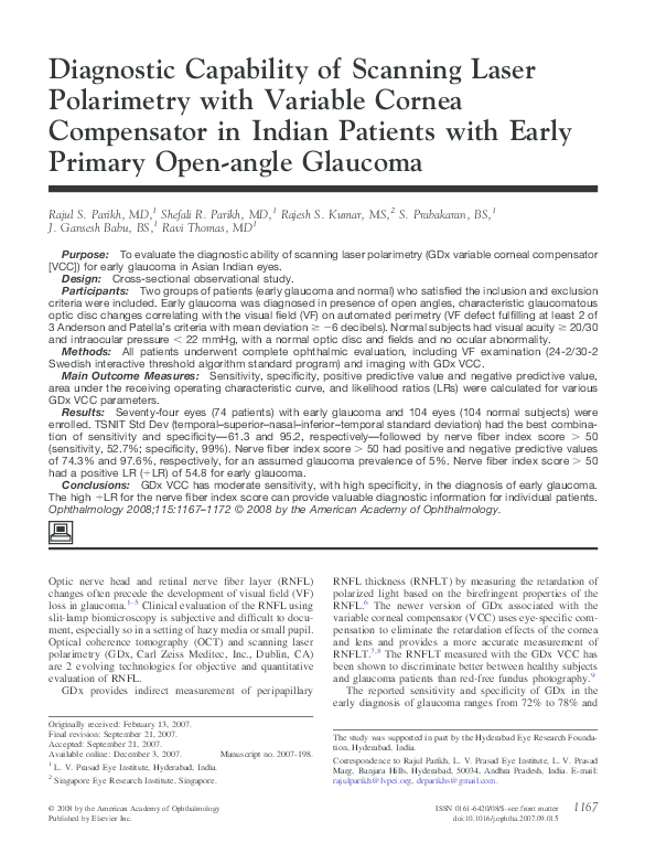 (PDF) Diagnostic Capability of Scanning Laser Polarimetry with Variable ...