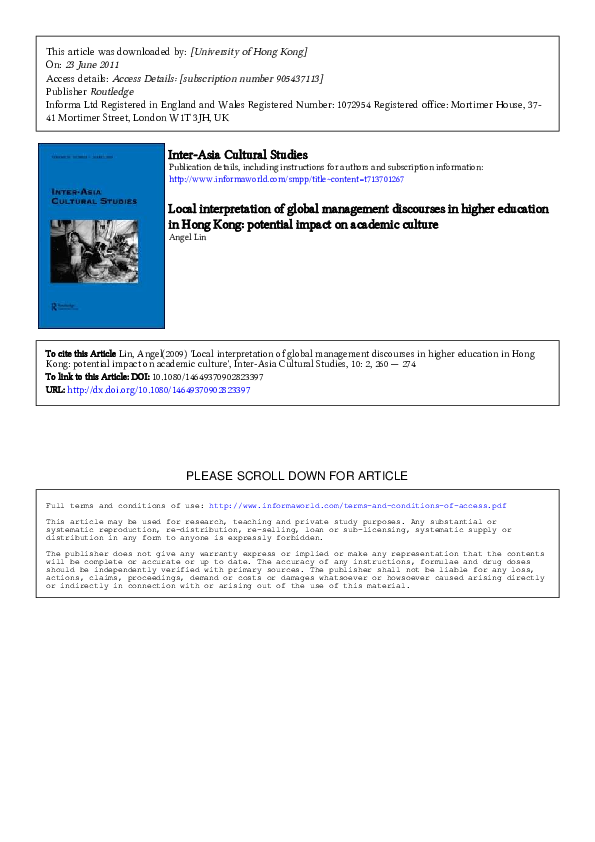 (PDF) The narrowing of intellectual space by Western management ...