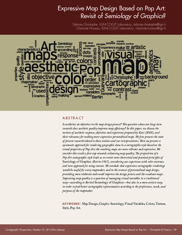 (PDF) Expressive Map Design Based on Pop Art: Revisit of Semiology of ...