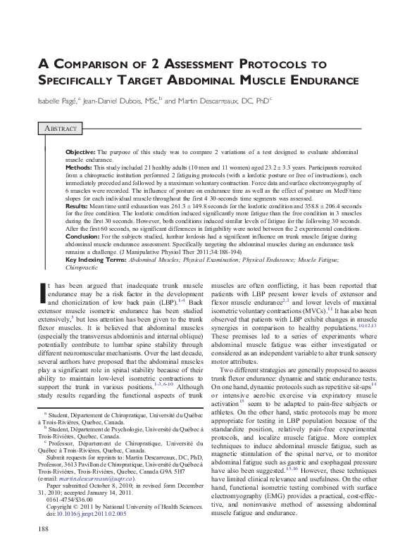 (PDF) A Comparison of 2 Assessment Protocols to Specifically Target ...