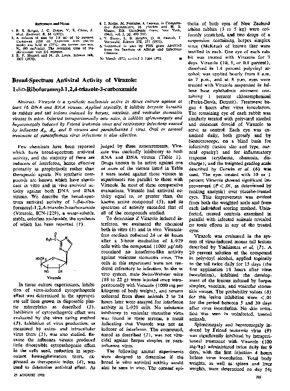 (PDF) Broad-Spectrum Antiviral Activity of Virazole: 1-f8- D ...