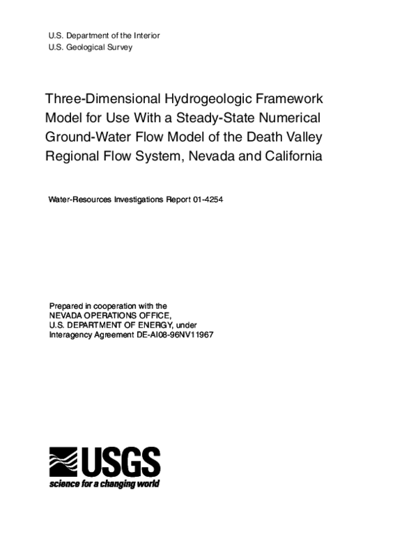 (PDF) Three-dimensional hydrogeologic framework model for use with a ...