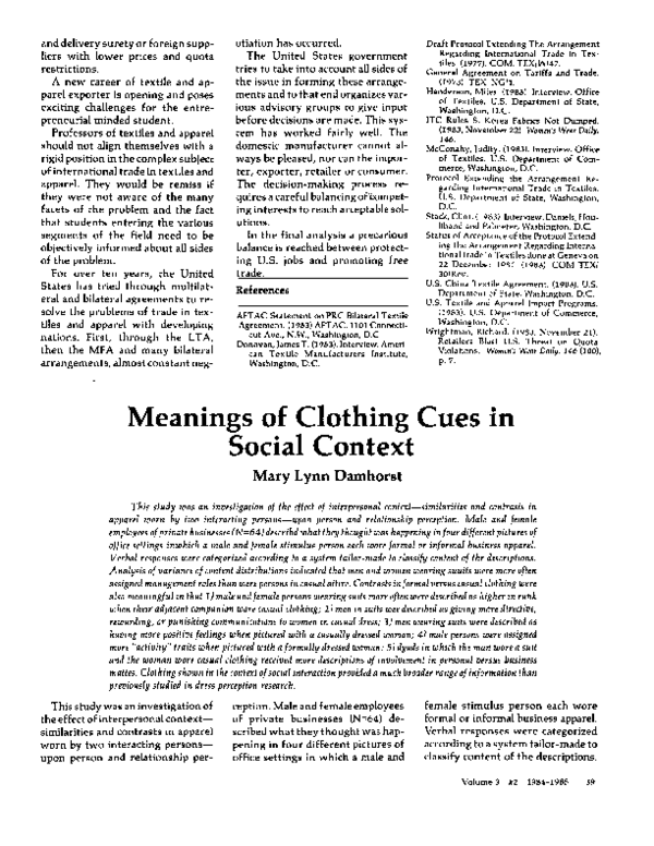 (PDF) Meanings of Clothing Cues in Social Context.pdf