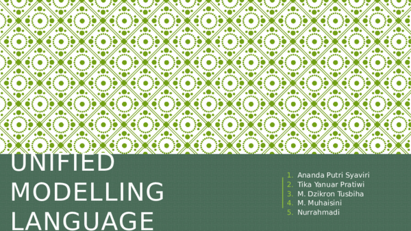 (PPT) UNIFIED MODELLING LANGUAGE