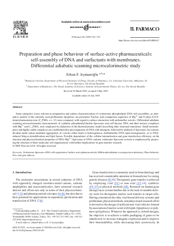 (PDF) Preparation and phase behaviour of surface-active pharmaceuticals ...