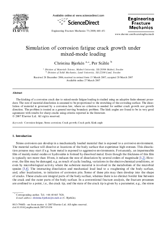 Simulation of corrosion fatigue crack growth under mixed-mode loading
