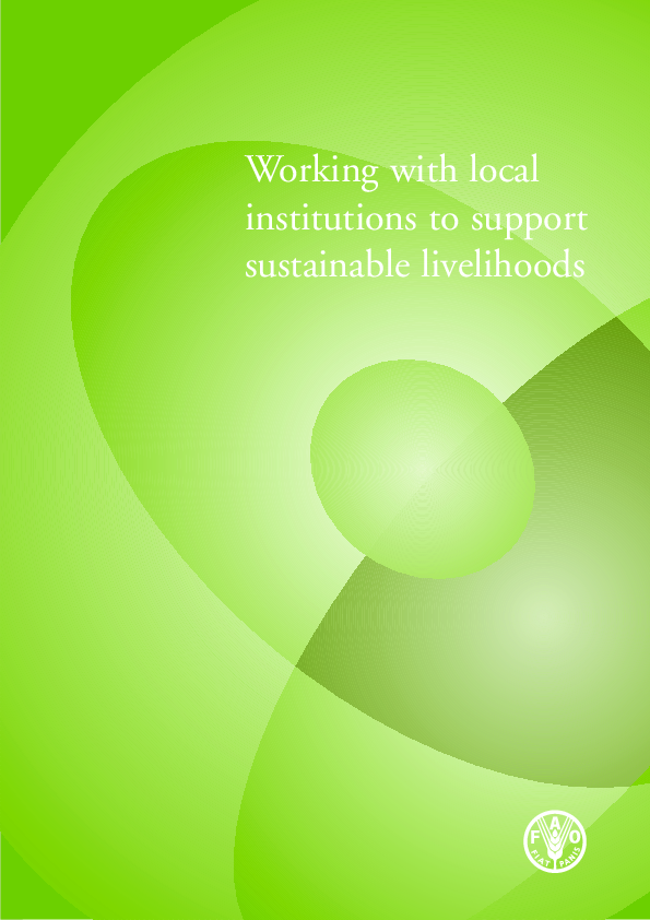 (PDF) Working with local institutions to support sustainable livelihoods