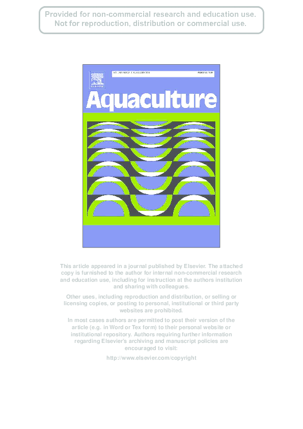 (PDF) Effects of dietary lipid levels on growth performance of marbled ...