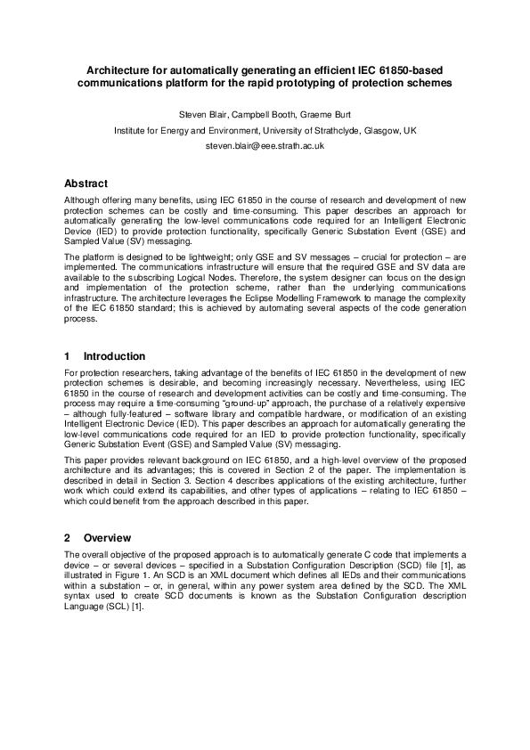 Pdf A Detailed Analysis Of The Goose Message Structure In An Iec 61850 Standard Based