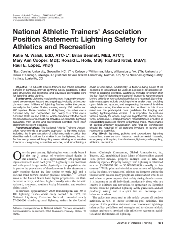(PDF) 1.3 Lightning Safety for Schools | William Roeder - Academia.edu
