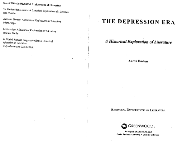 (PDF) The Depression Era: A Historical Exploration of Literature ...