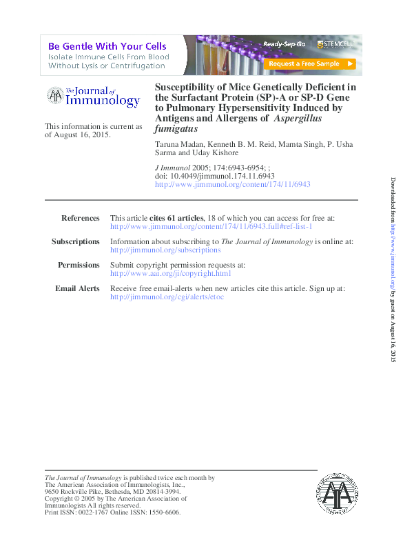 (PDF) Susceptibility of mice genetically deficient in SPA or SPD gene ...