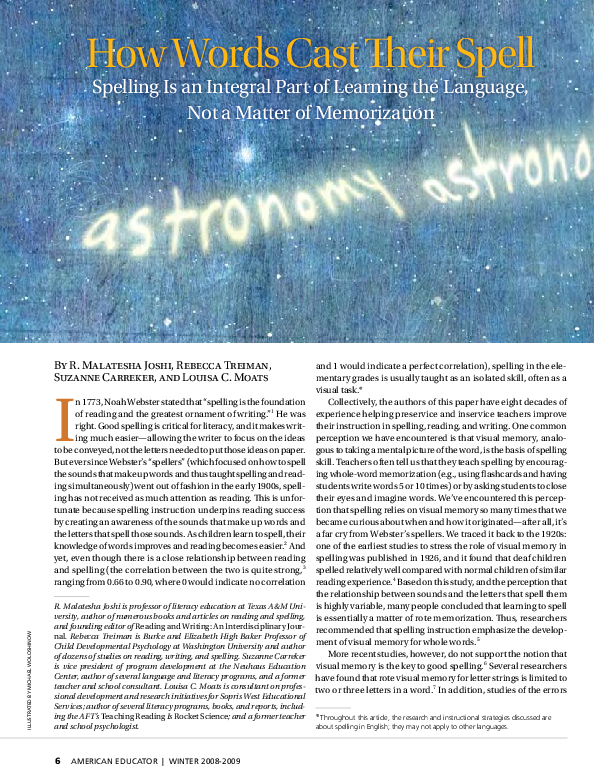 (PDF) How words cast their spell