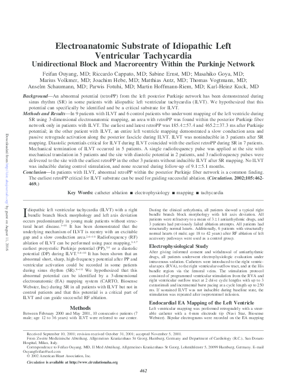 (PDF) Electroanatomic Substrate of Idiopathic Left Ventricular ...