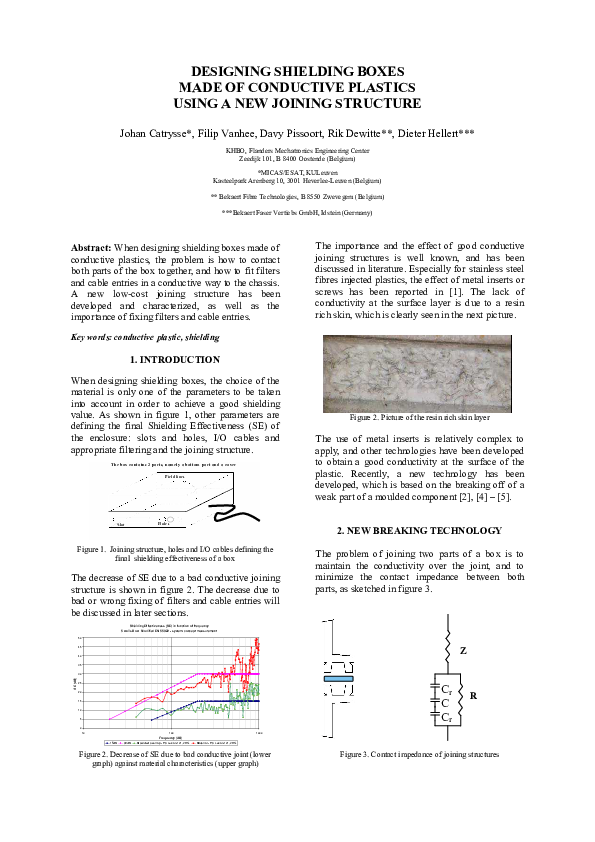 (PDF) Designing shielding boxes made of conductive plastics using a new ...