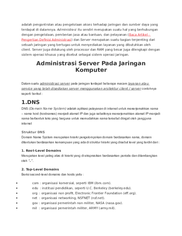 (DOC) Administrasi server