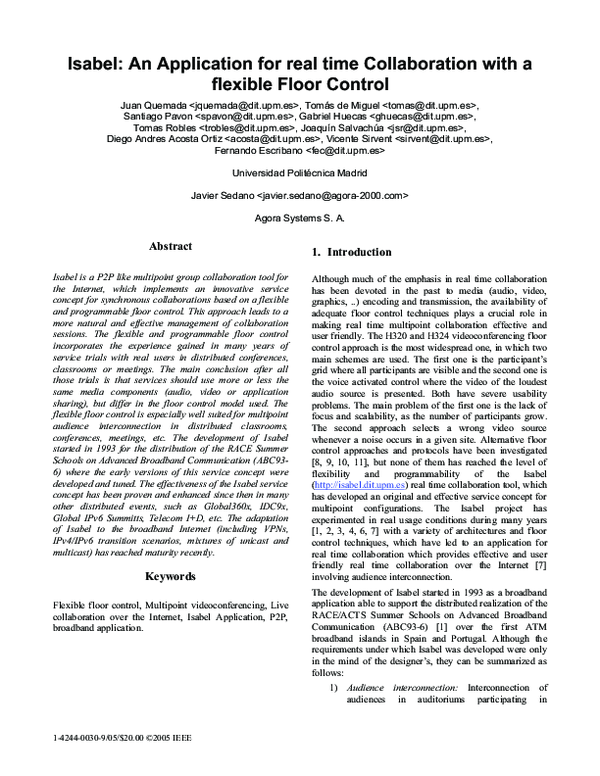 (PDF) Isabel: an application for real time collaboration with a ...
