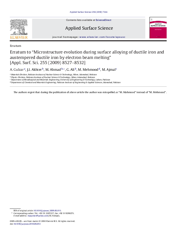 (PDF) Microstructure evolution during surface alloying of ductile iron and austempered ductile ...