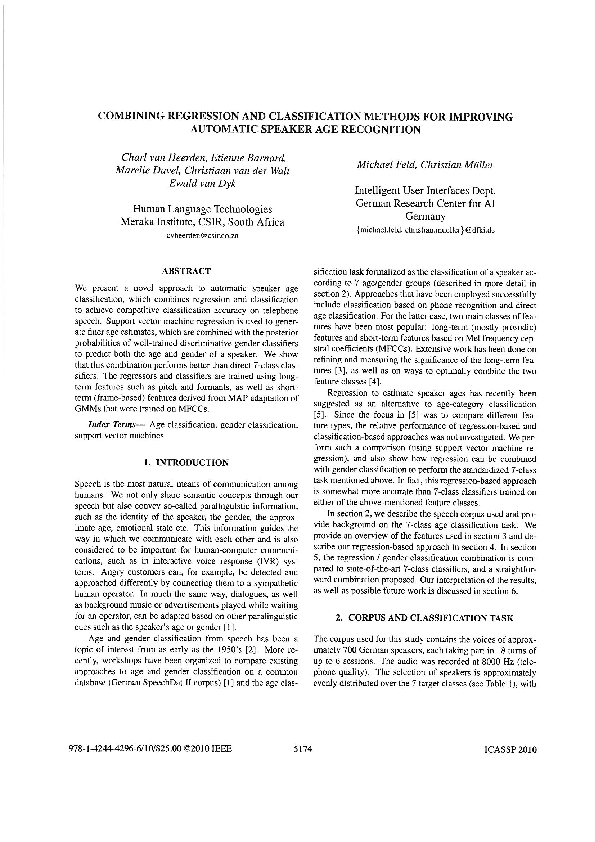 Pdf Combining Regression And Classification Methods For Improving