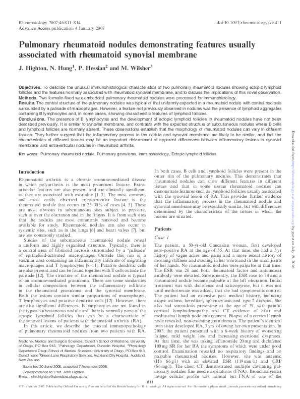 (PDF) Large elbow nodules in a patient with rheumatoid nodulosis ...