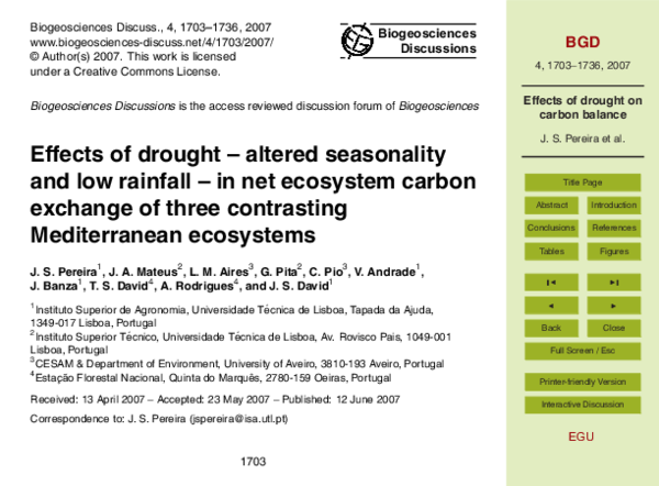 (PDF) Effects of drought - altered seasonality and low rainfall - in net ecosystem carbon ...