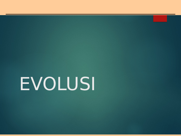 (PPT) Evolusi