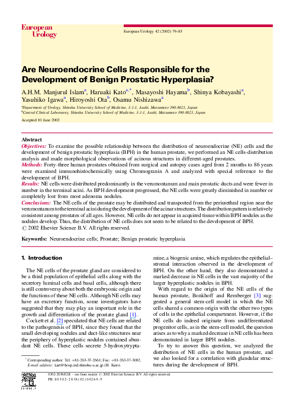 (PDF) Are Neuroendocrine Cells Responsible for the Development of ...