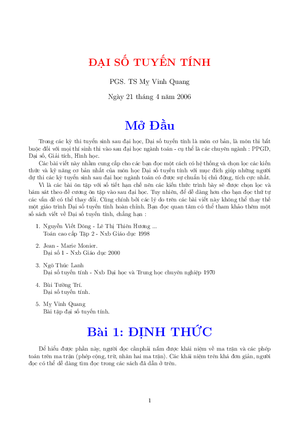 (PDF) DAI SO TUYEN TINH