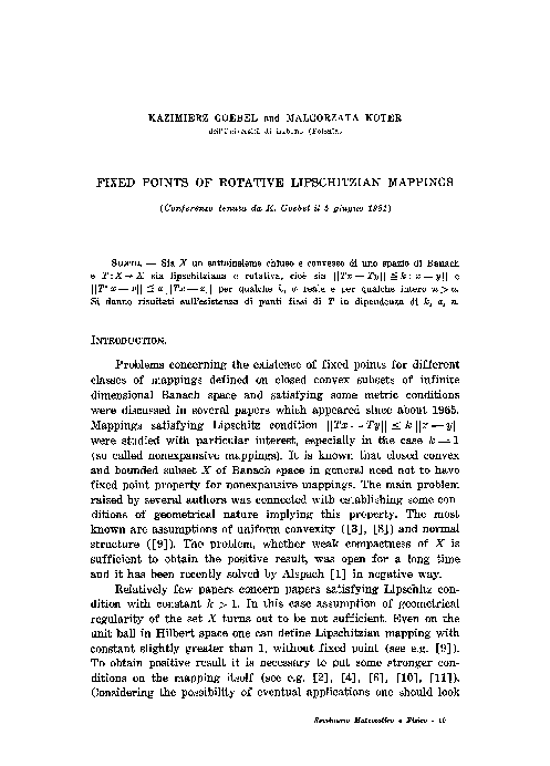 (PDF) Fixed points of rotative lipschitzian mappings