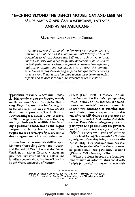 (PDF) Teaching Beyond the Deficit Model