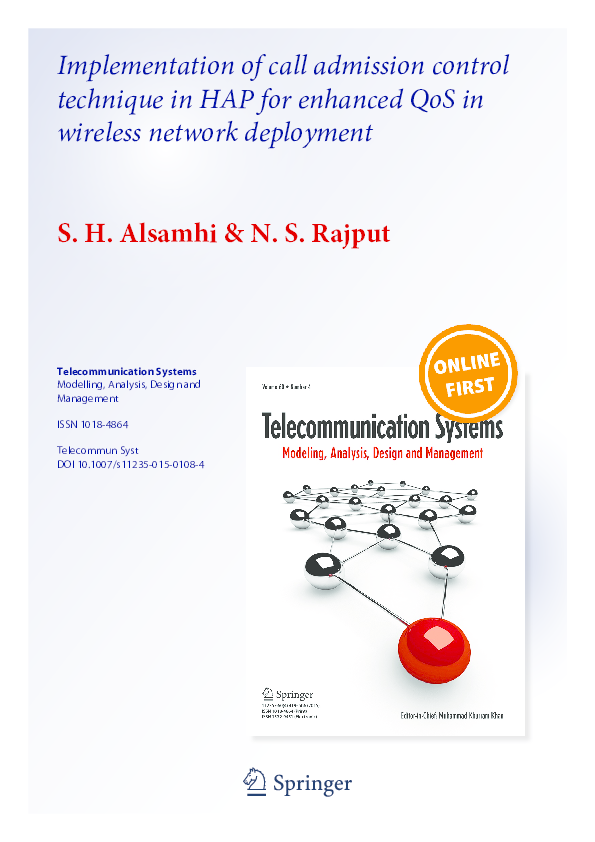 (PDF) Implementation of call admission control technique in HAP for enhanced QoS in wireless ...