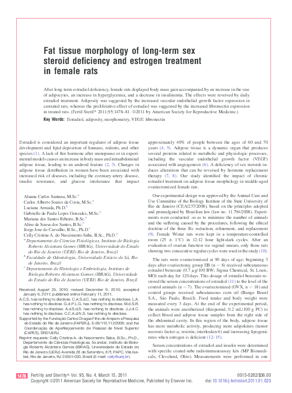 (PDF) Fat tissue morphology of long-term sex steroid deficiency and ...