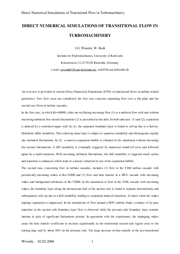 (PDF) Direct Numerical Simulations of transitional pulsatile flow through stenotic vessels