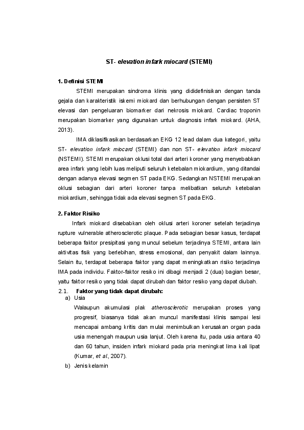 (DOC) ST-elevation infark miocard (STEMI