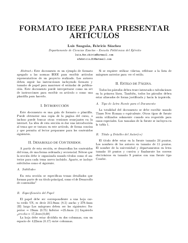 (PDF) FORMATO IEEE PARA PRESENTAR ART´ICULOS