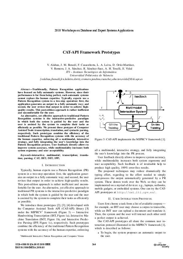 (PDF) CAT-API Framework Prototypes