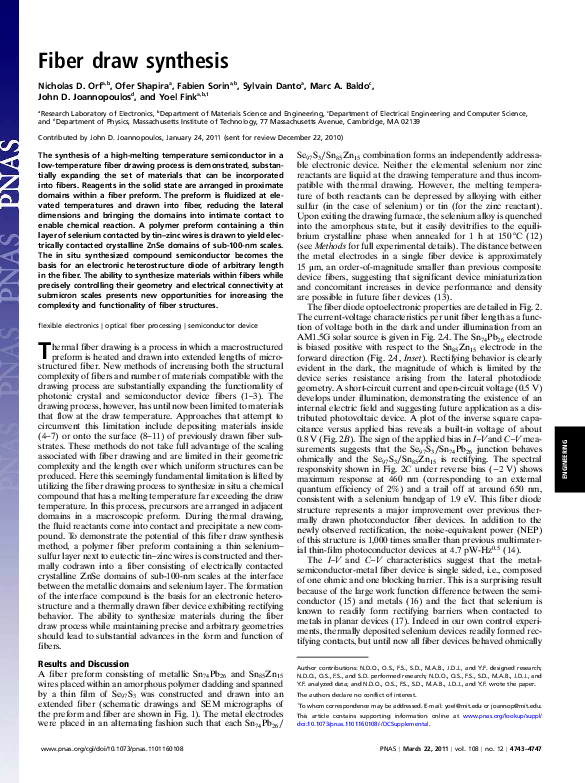 (PDF) Fiber draw synthesis