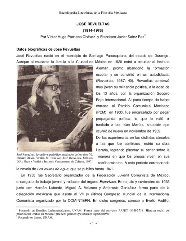 (PDF) José Revueltas