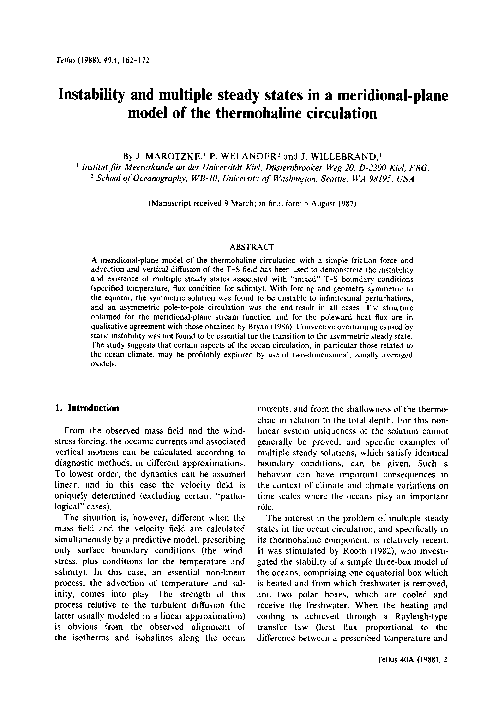 (PDF) Instability and multiple steady states in a meridional-plane ...