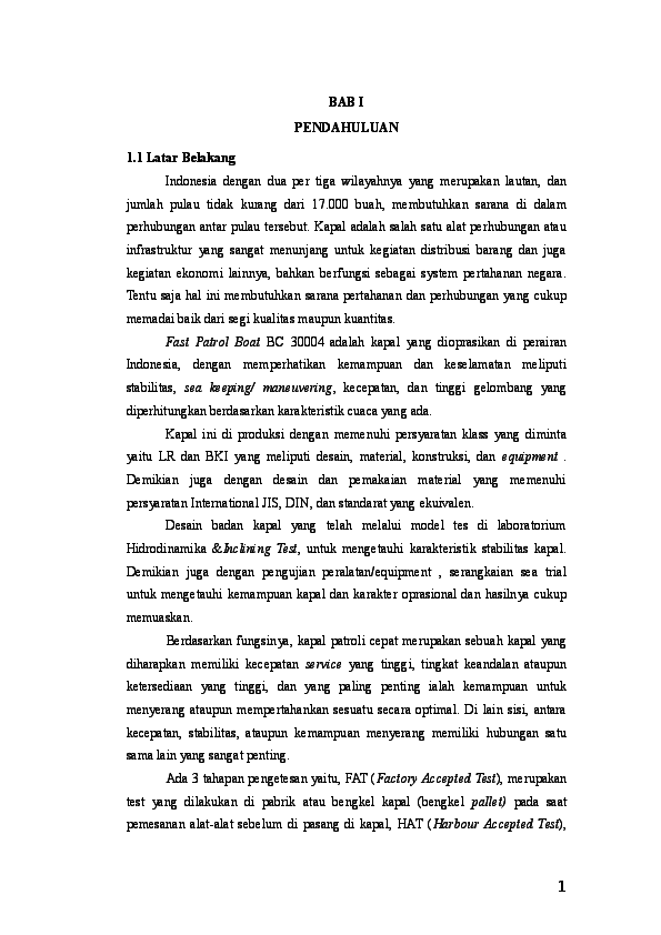 (DOC) INCLINING TEST Pada FAST PATROL BOATBC 30004.docx