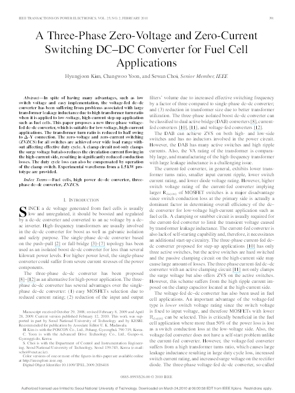 (PDF) A Three-Phase Zero-Voltage and Zero-Current Switching DC–DC ...