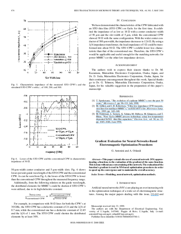 (PDF) Gradient evaluation for neural-networks-based electromagnetic ... (PDF) Gradient evaluation for neural-networks-based electromagnetic ...